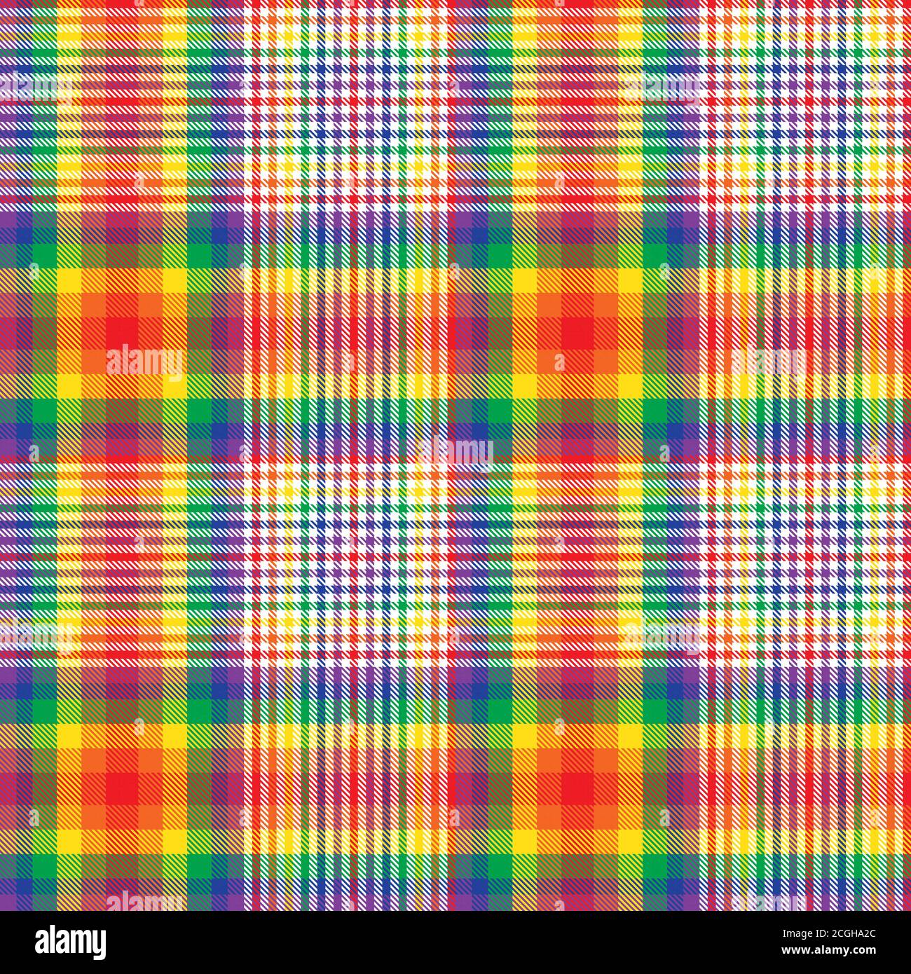 Rainbow Glen Plaid textured seamless pattern suitable for fashion ...