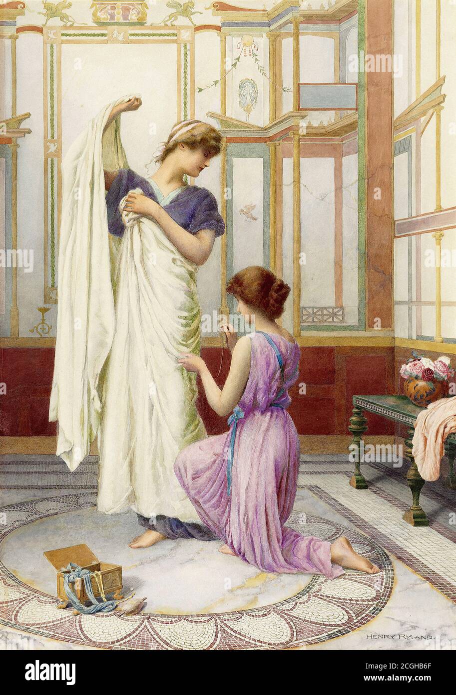 Ryland Henry - the Torn Robe - British School - 19th Century Stock ...