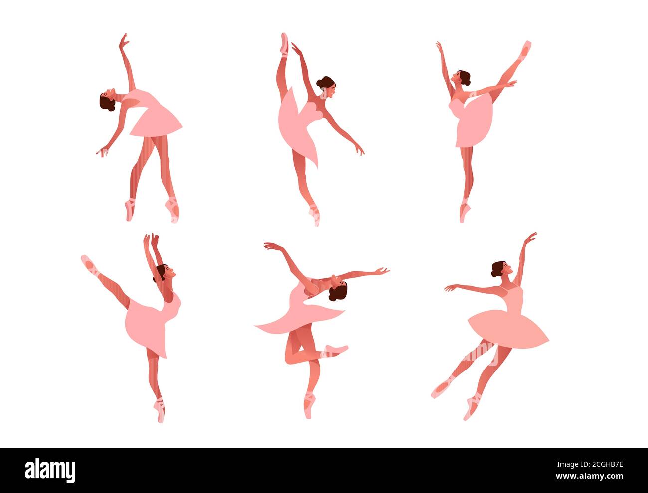 Beauty of classic ballet flat vector set Stock Vector Image & Art - Alamy