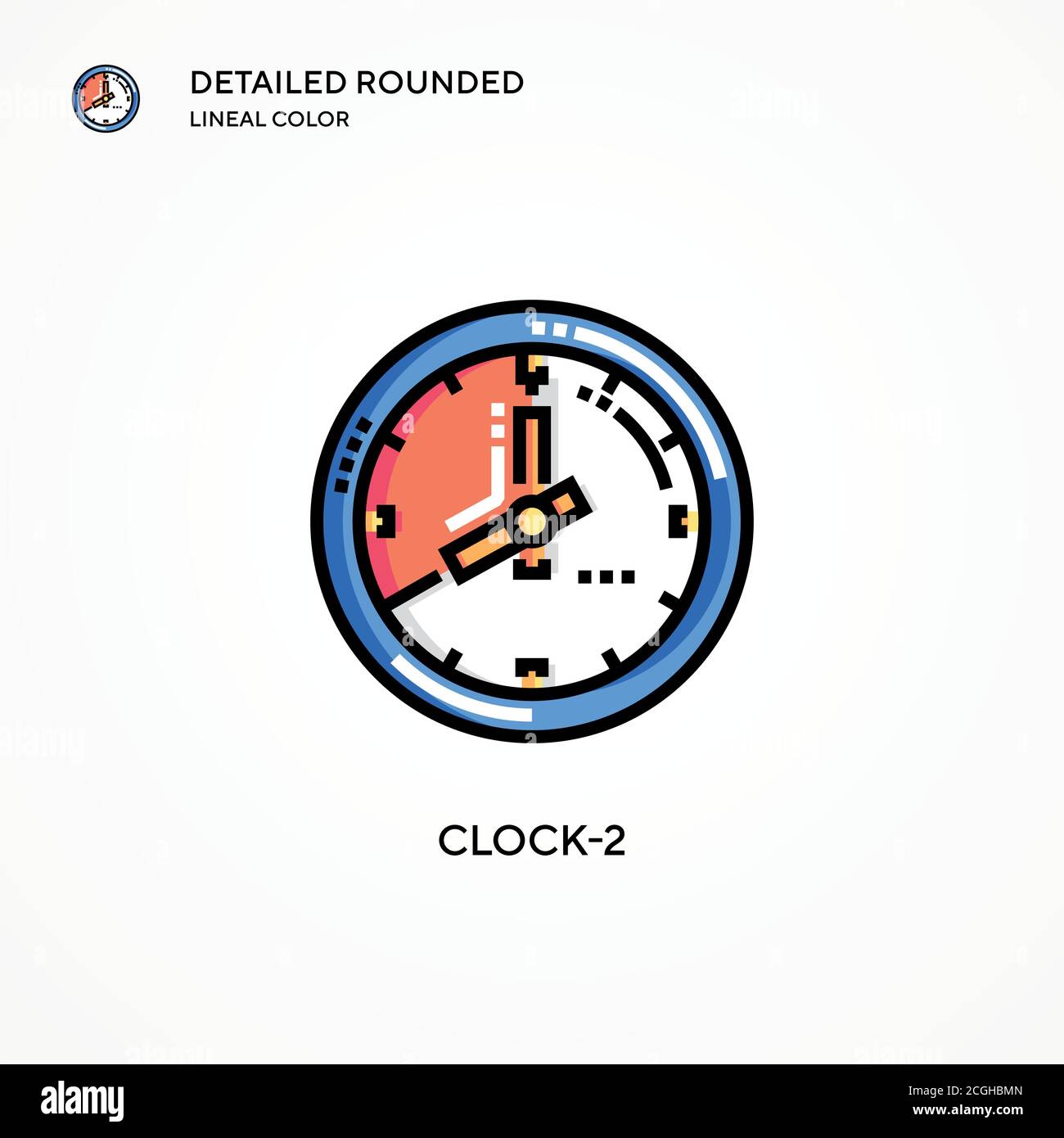 Clock 2 o clock Stock Vector Images - Alamy