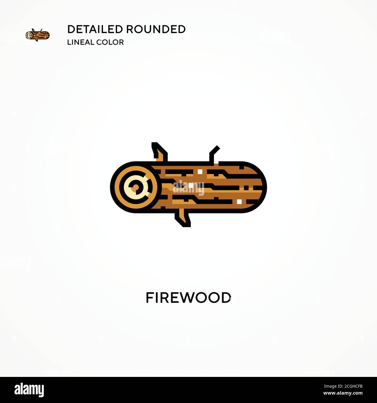 Firewood vector icon. Modern vector illustration concepts. Easy to edit ...