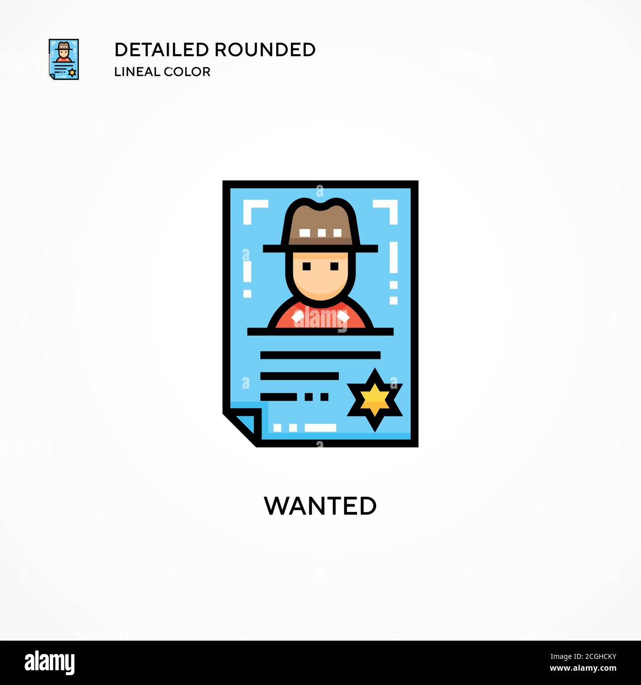 Vintage wanted poster icon Cut Out Stock Images & Pictures - Alamy