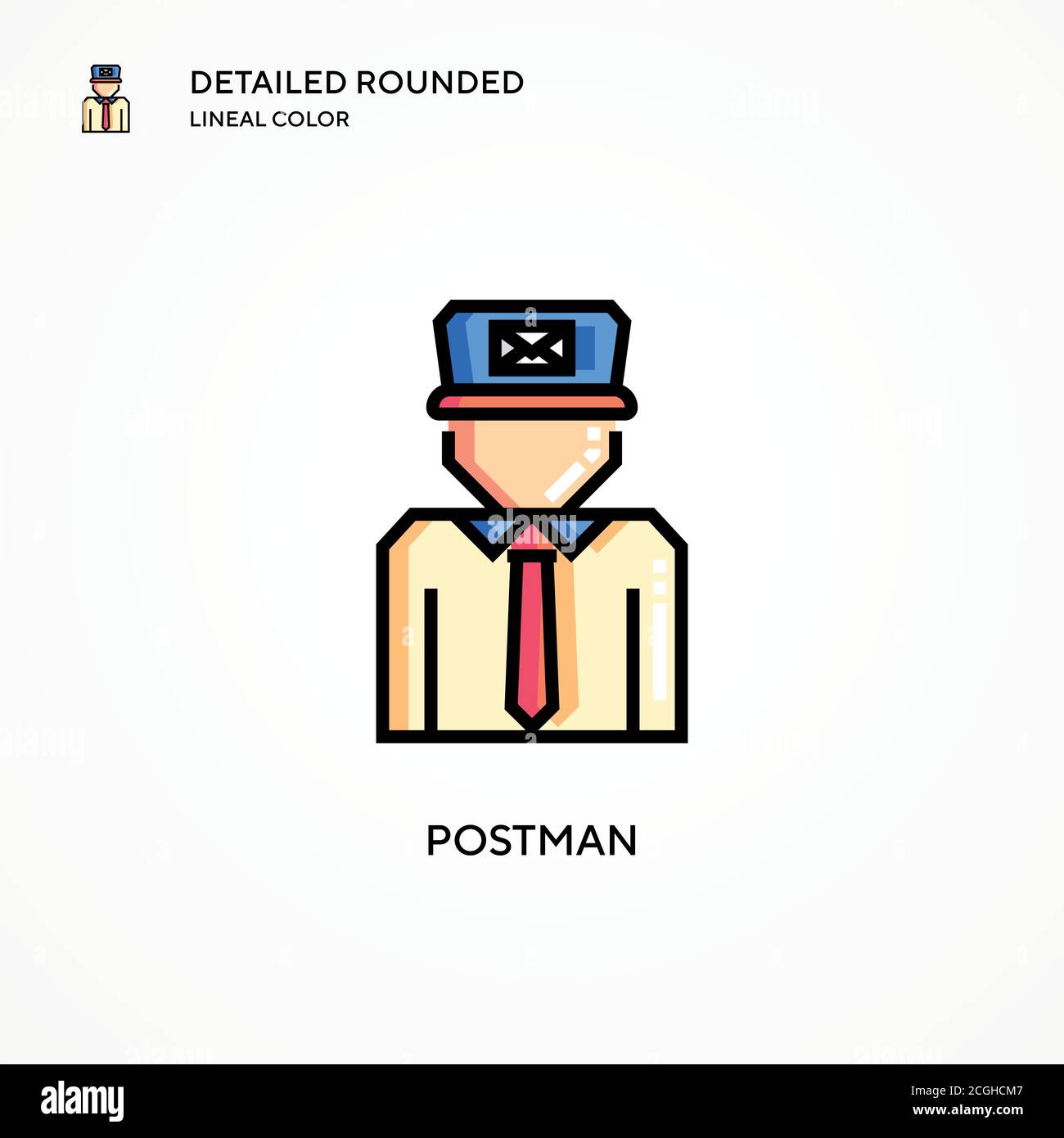 Postman vector icon. Modern vector illustration concepts. Easy to edit ...