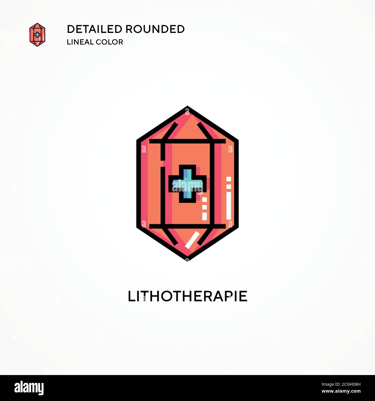 Lithotherapie vector icon. Modern vector illustration concepts. Easy to ...