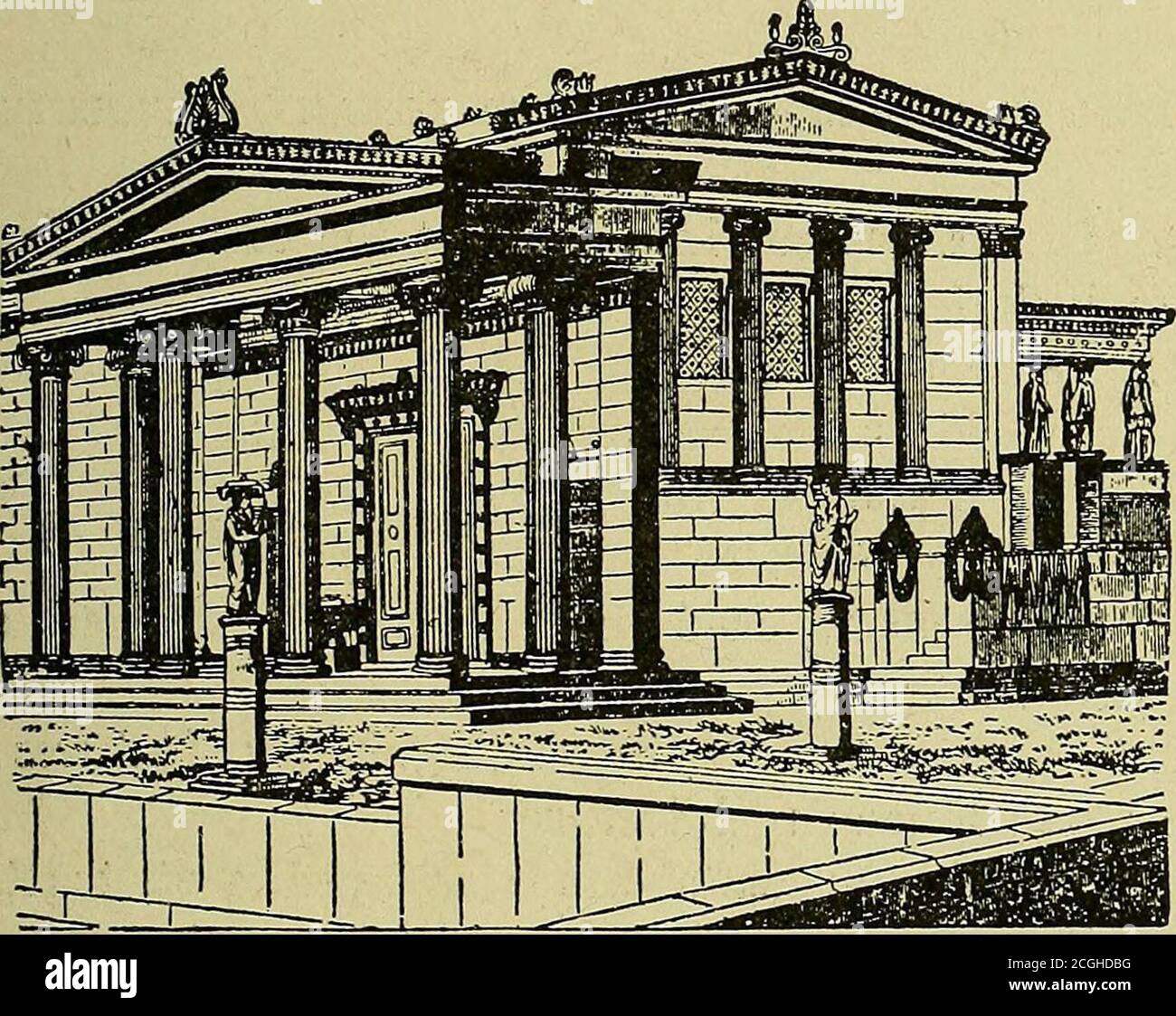 Greek Architecture Drawing