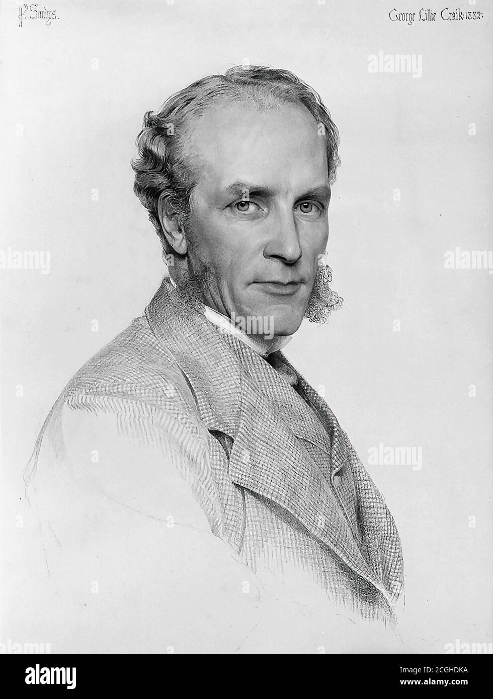 Sandys Anthony Frederick - Portrait of George Lillie Craik - British ...