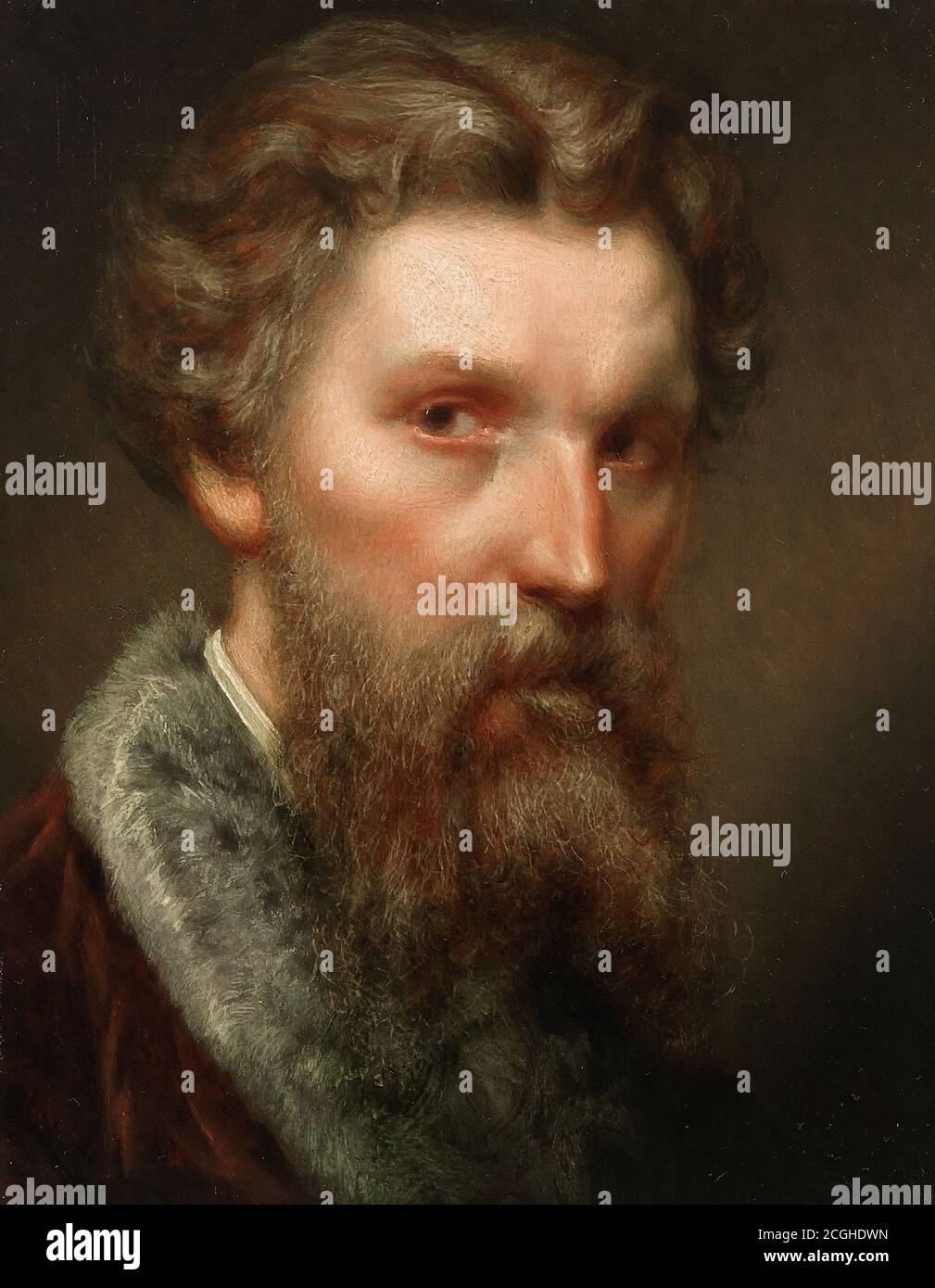Sandys Anthony Frederick - Self Portrait - British School - 19th ...