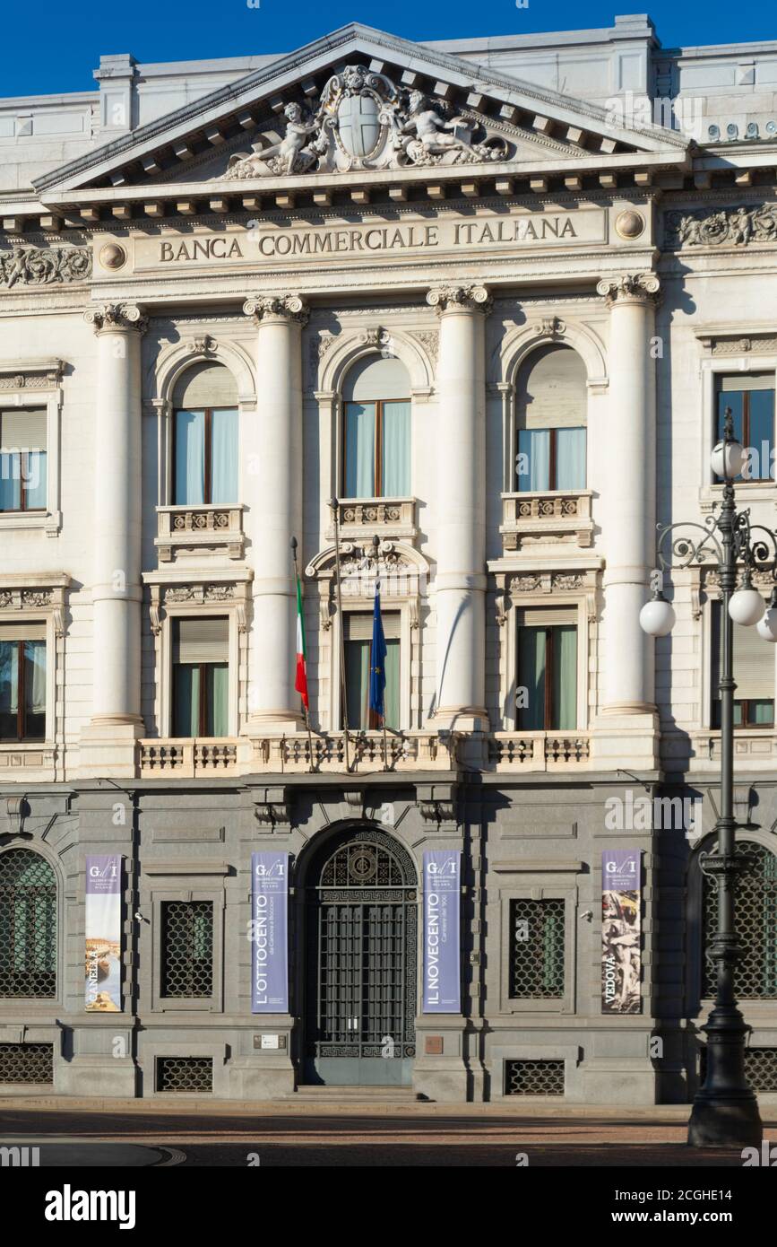 Palace of the banca commerciale italiana hi-res stock photography and ...
