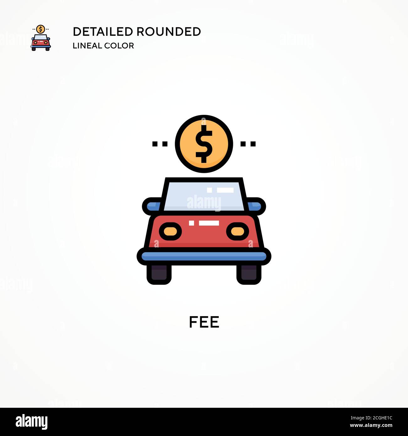 Fee vector icon. Modern vector illustration concepts. Easy to edit and ...