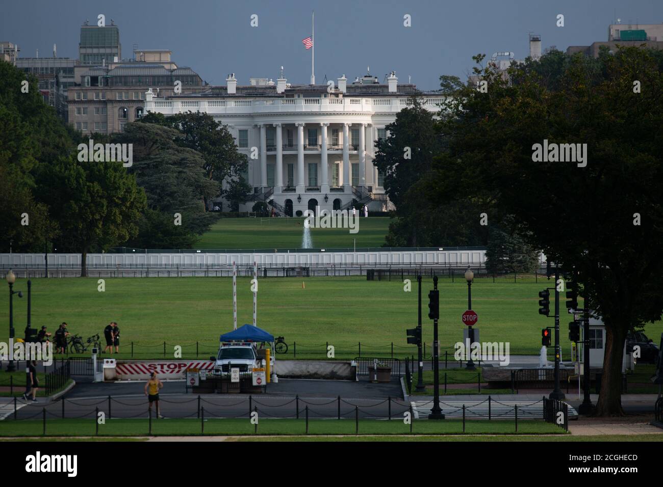 Washington, USA. 11th Sep, 2020. A general view of the White House with ...
