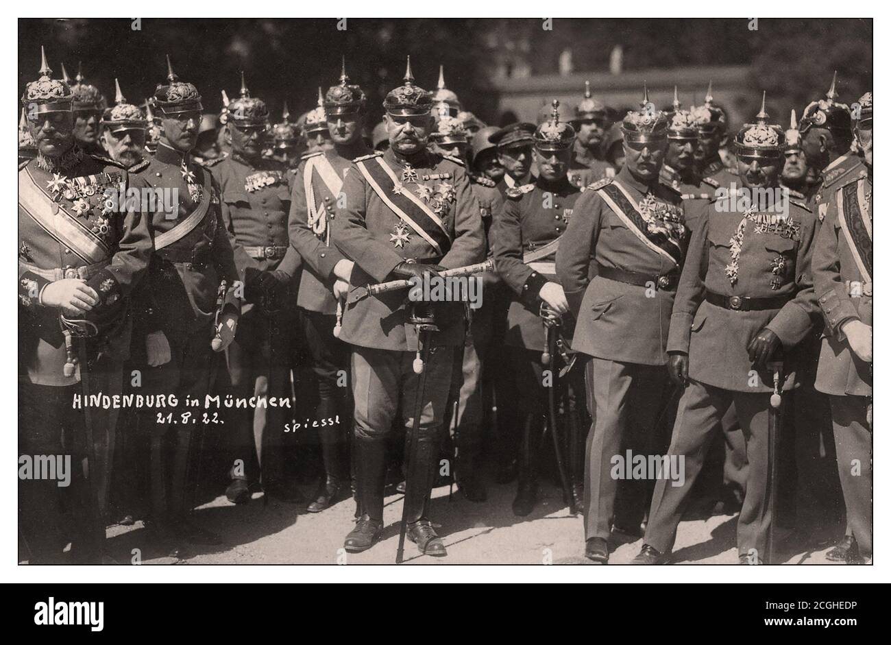 President Hindenburg in Munich Germany 1922 Von Hindenburg 2nd ...