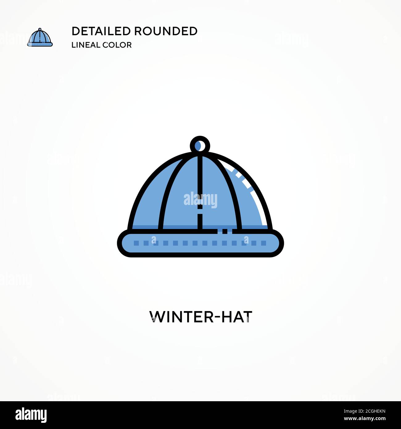 Winter-hat vector icon. Modern vector illustration concepts. Easy to ...