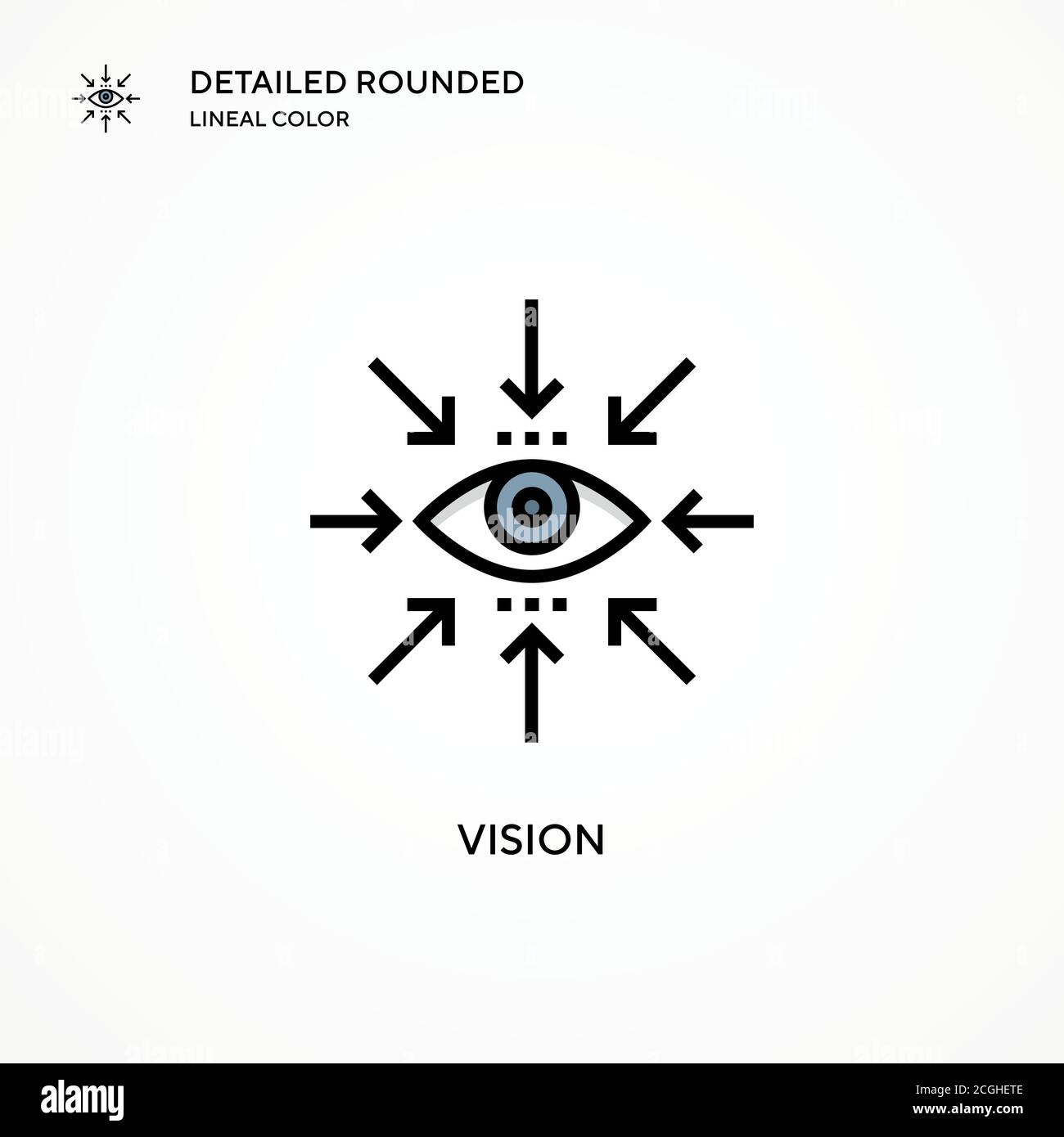 Vision vector icon. Modern vector illustration concepts. Easy to edit ...