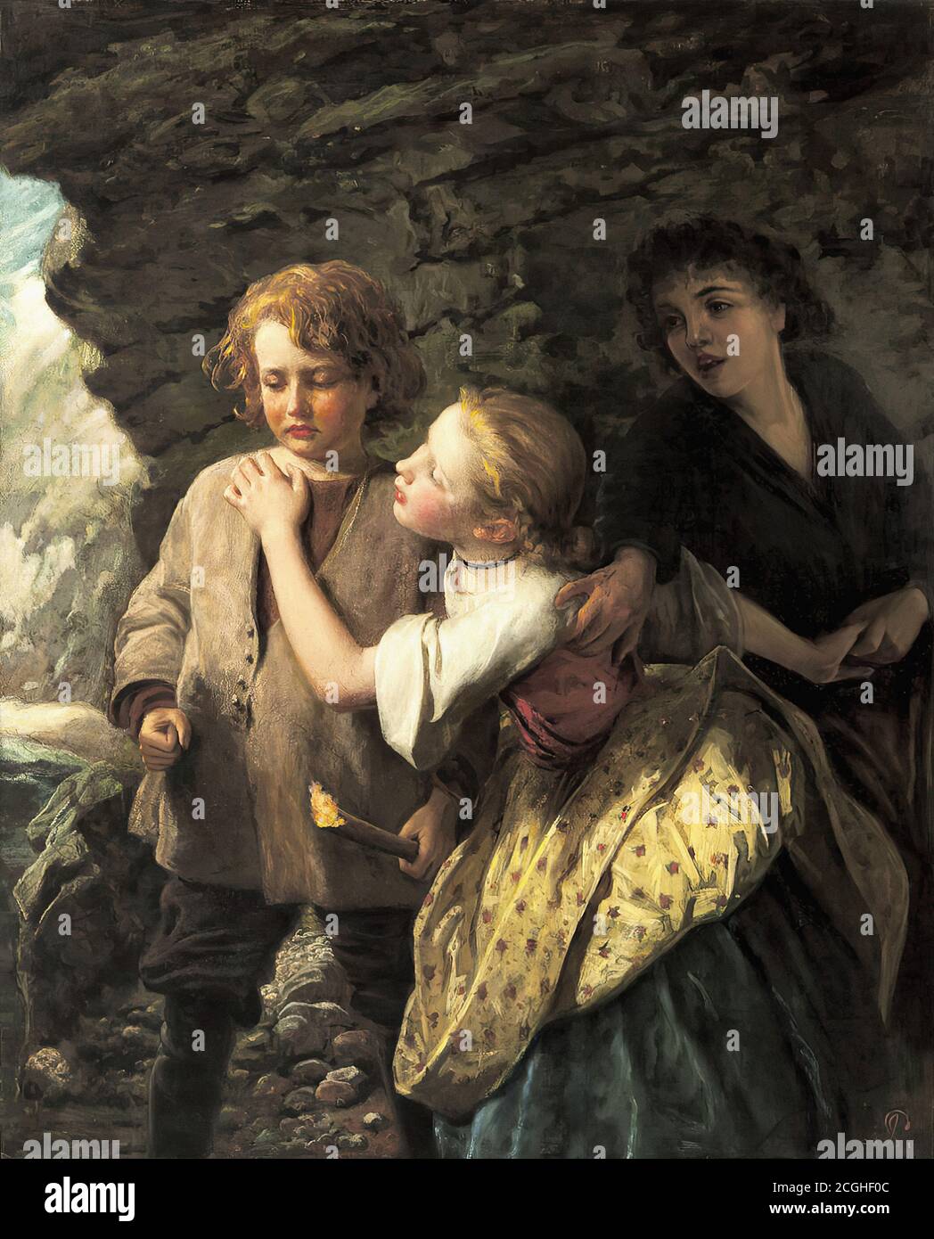 Sant James - Enoch Phillip and Annie in the Cave - British School ...