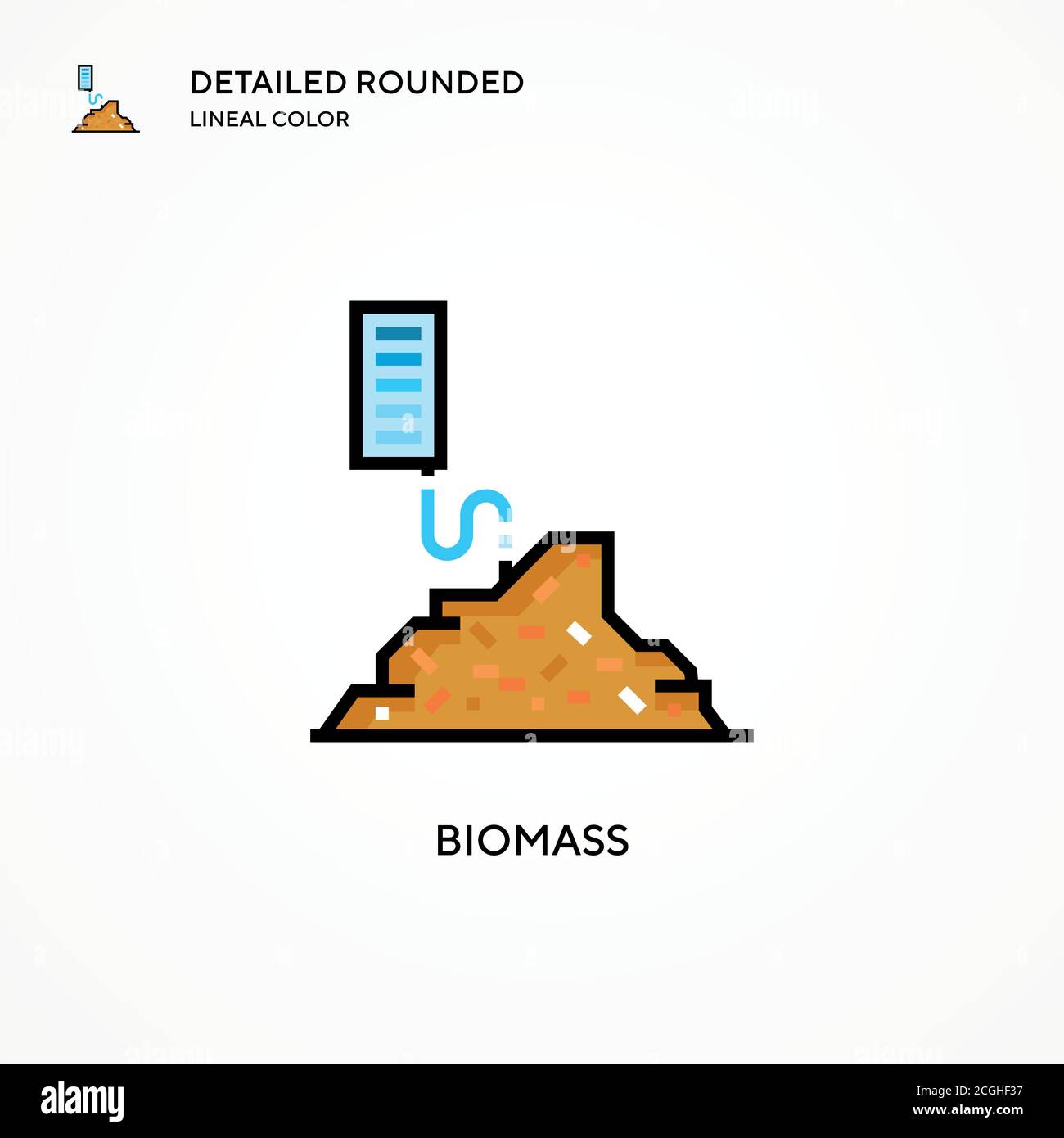 Biomass vector icon. Modern vector illustration concepts. Easy to edit ...