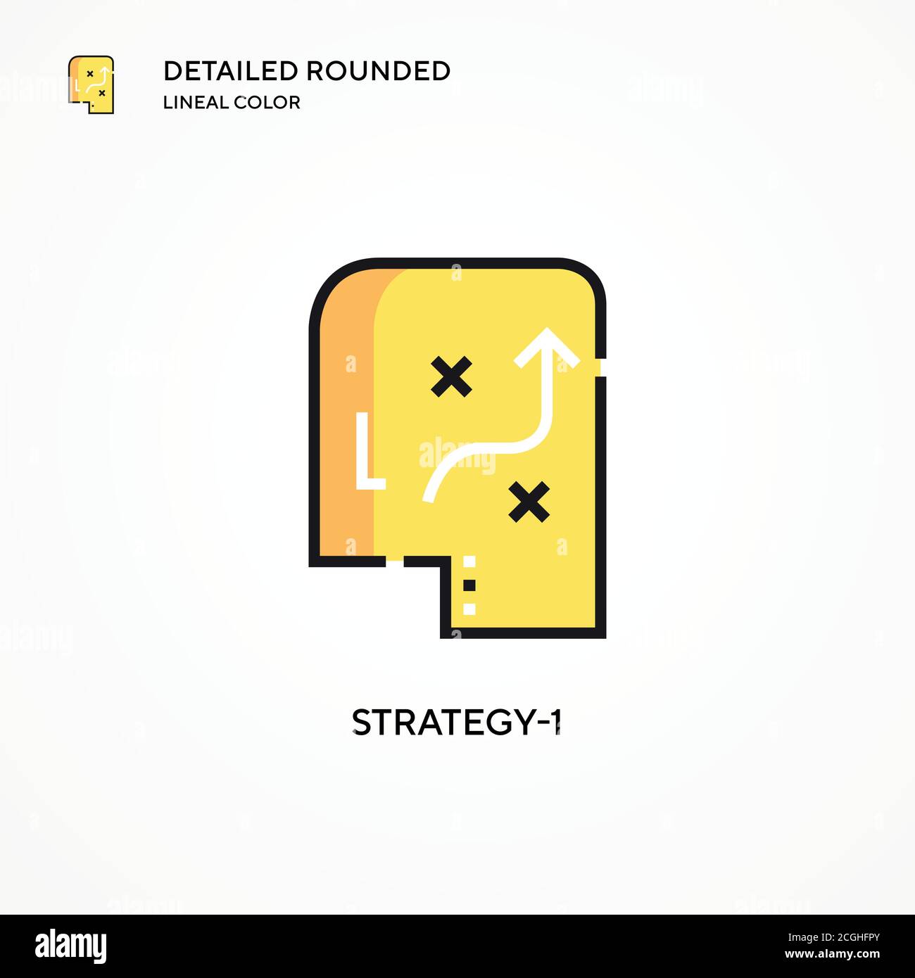 Strategy-1 vector icon. Modern vector illustration concepts. Easy to ...