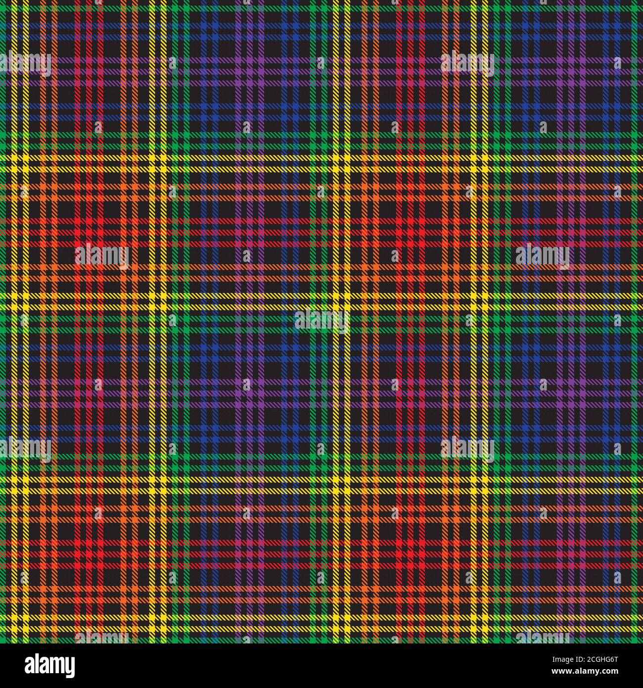 Rainbow Glen Plaid textured seamless pattern suitable for fashion ...
