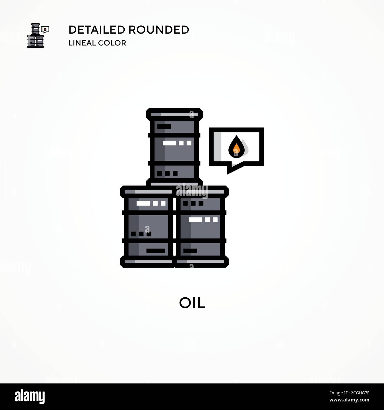 Oil vector icon. Modern vector illustration concepts. Easy to edit and ...