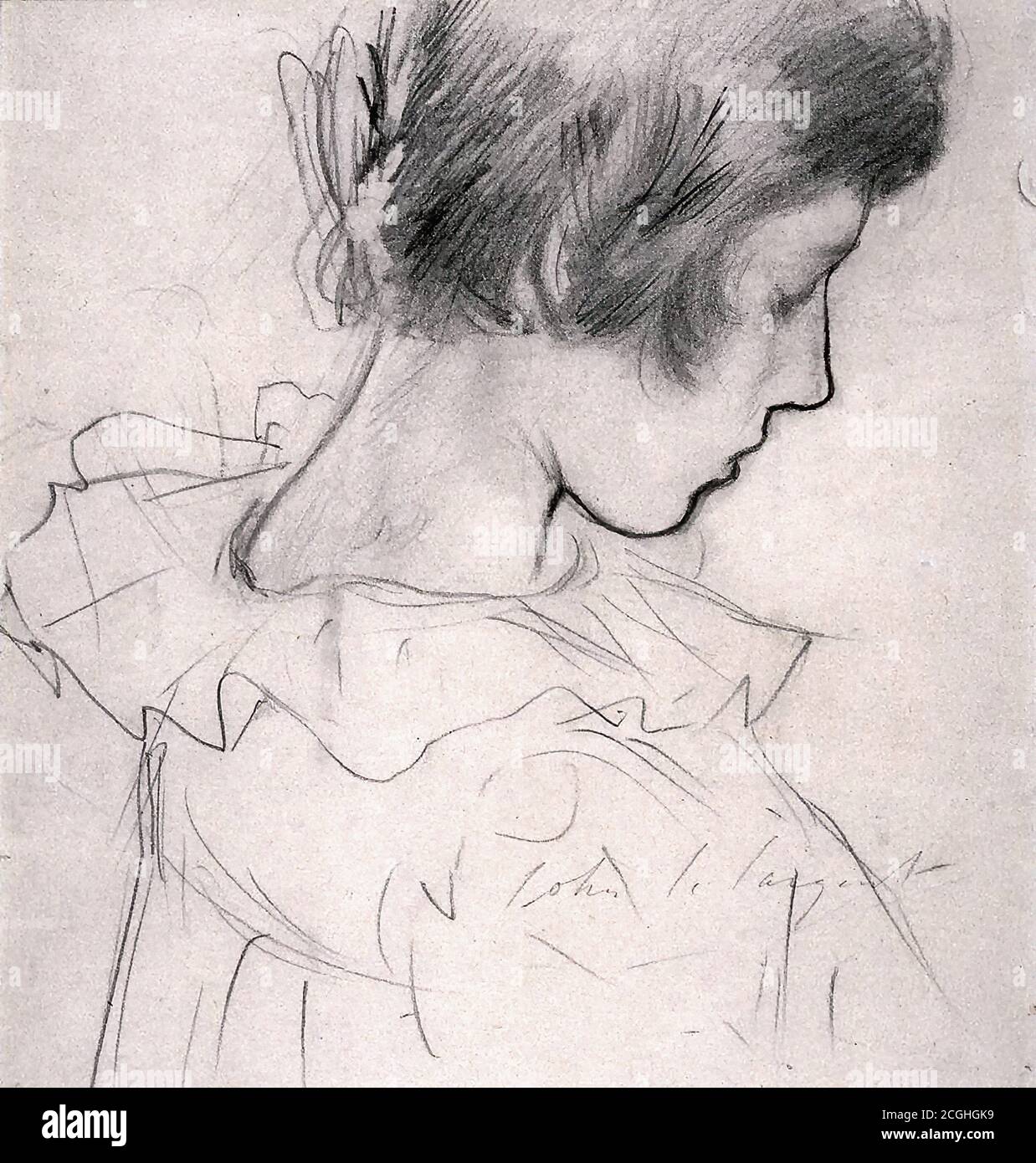 Sargent John Singer - Carnation Lily Lily Rose 1 (Study Dorothy Barnard ...