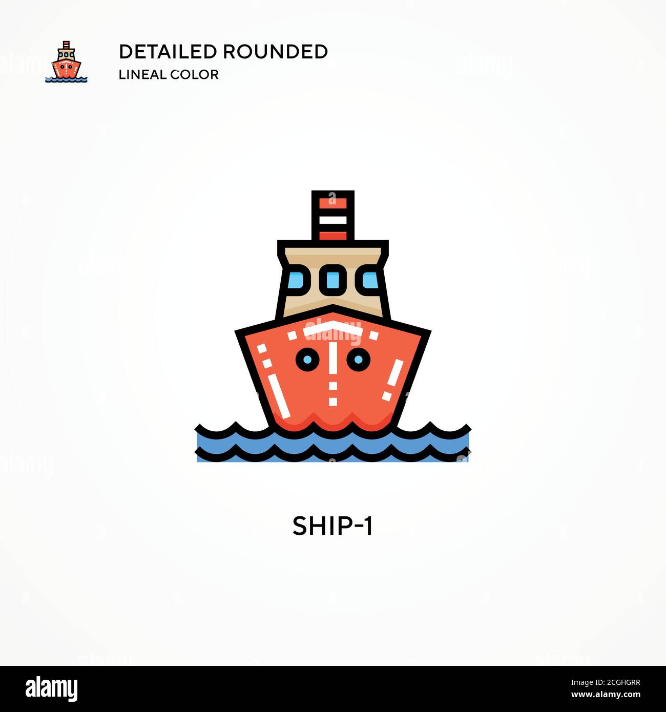 Cargo ship easy drawing hi-res stock photography and images - Alamy