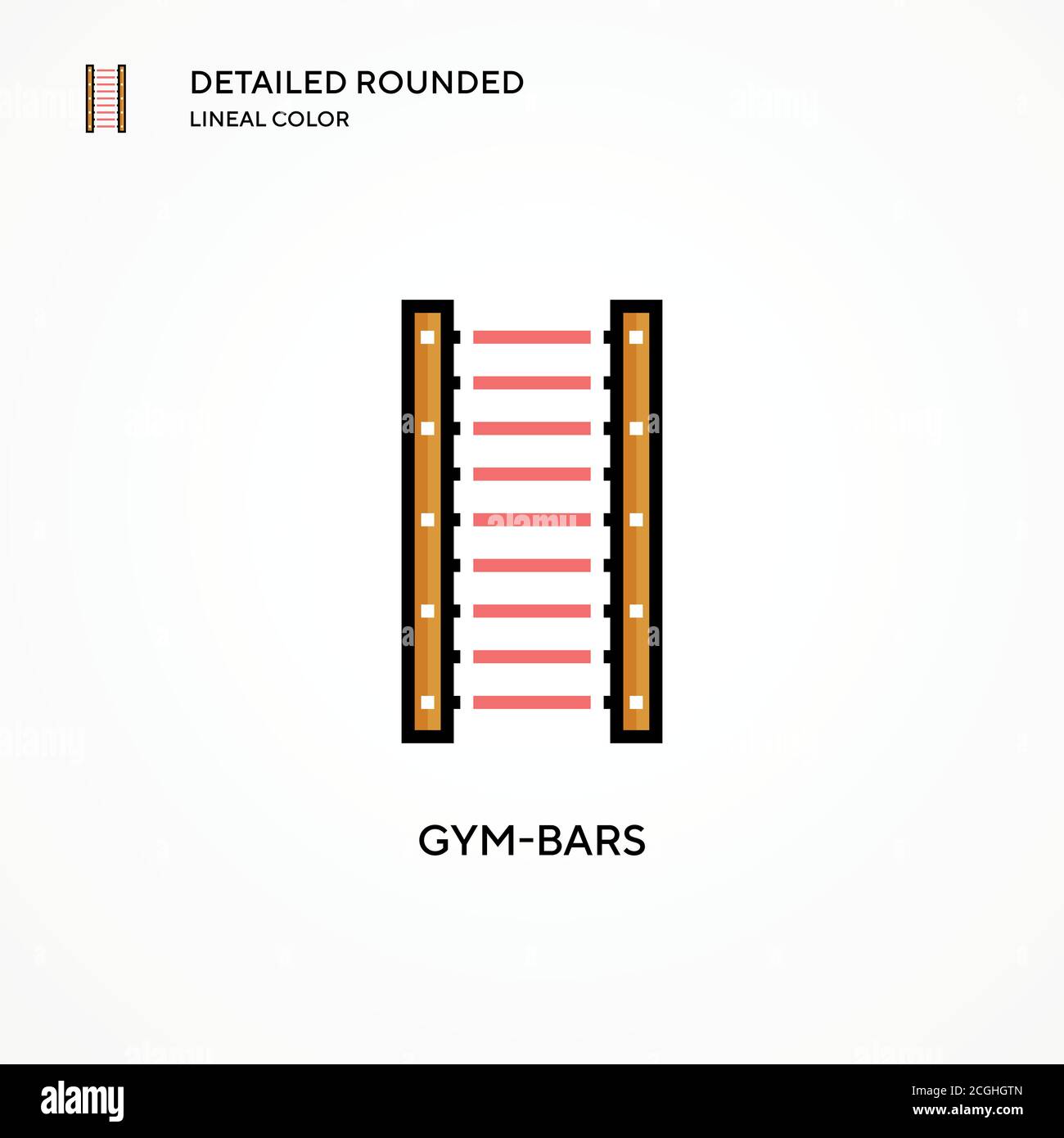 Gym-bars vector icon. Modern vector illustration concepts. Easy to edit ...