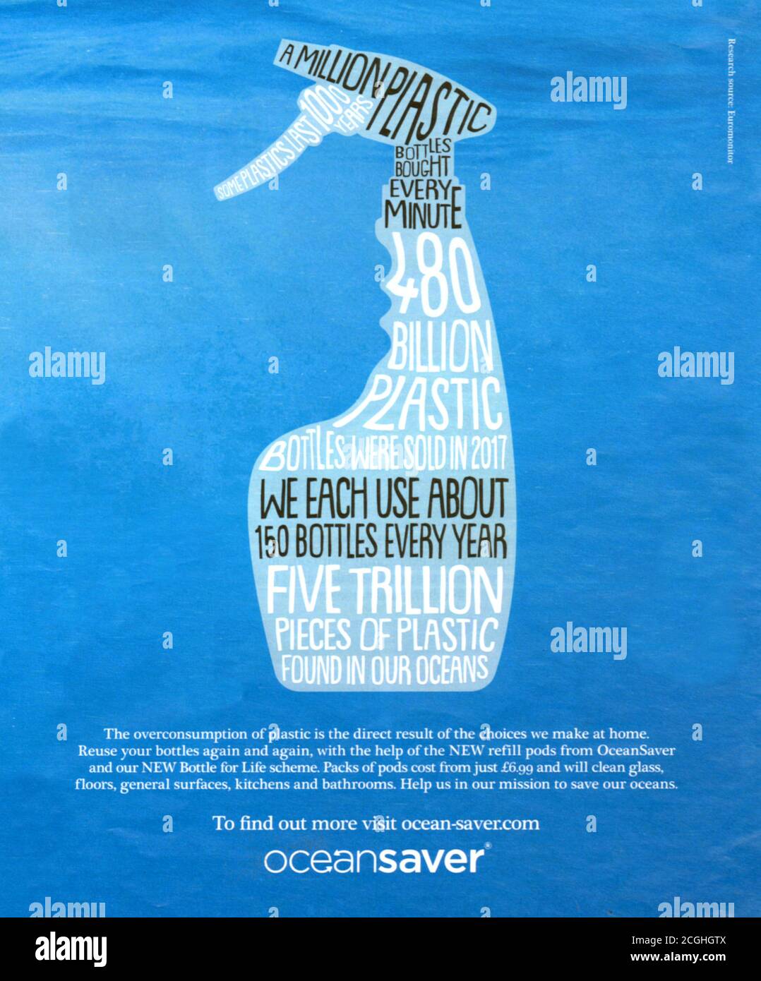 2010s UK OceanSaver Magazine Advert Stock Photo - Alamy