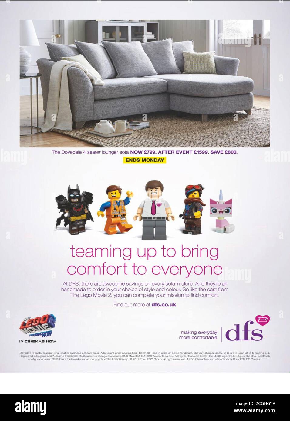 2010s UK DFS Magazine Advert Stock Photo - Alamy