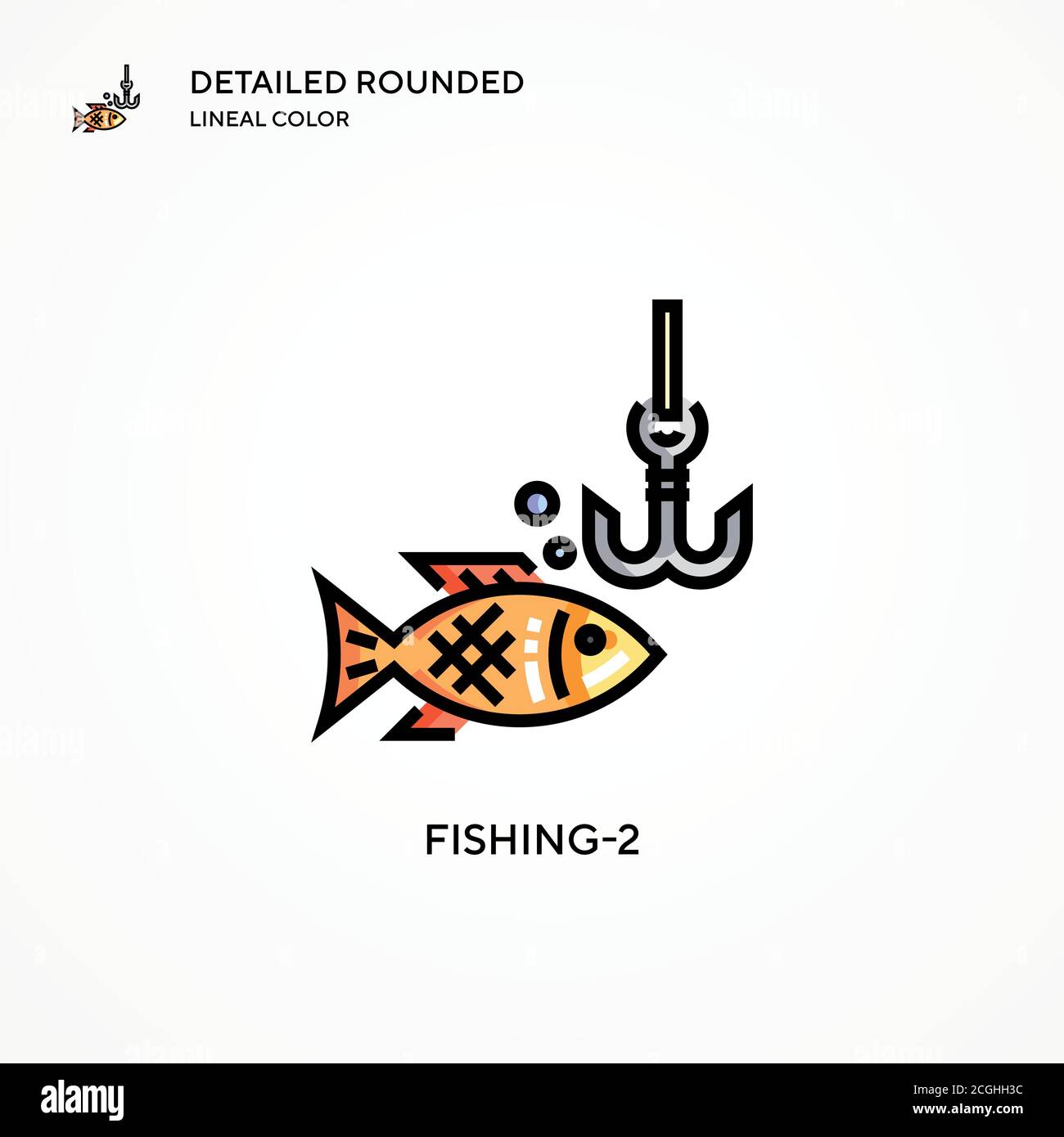 Fishing-2 vector icon. Modern vector illustration concepts. Easy to ...