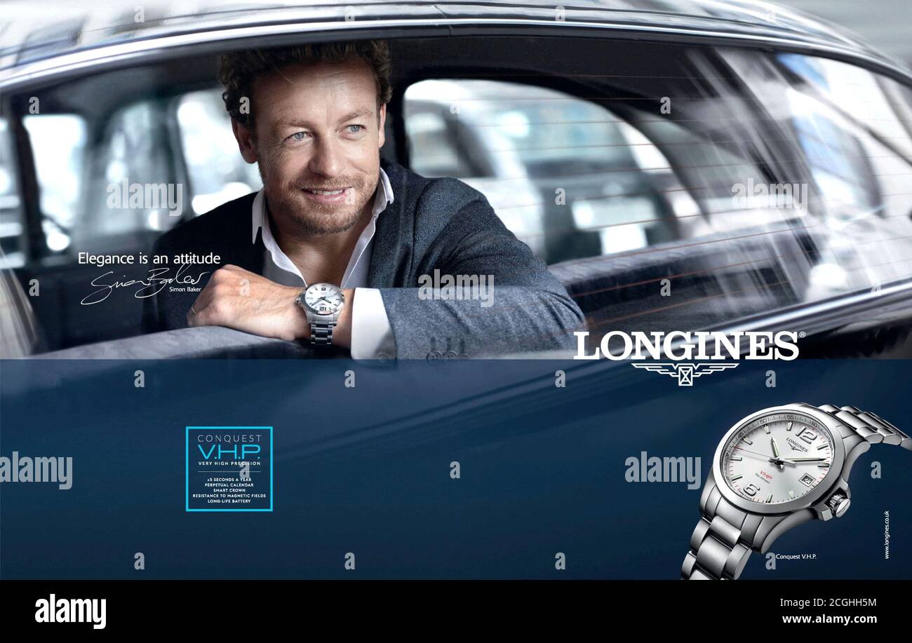 2010s UK Longines Magazine Advert Stock Photo - Alamy