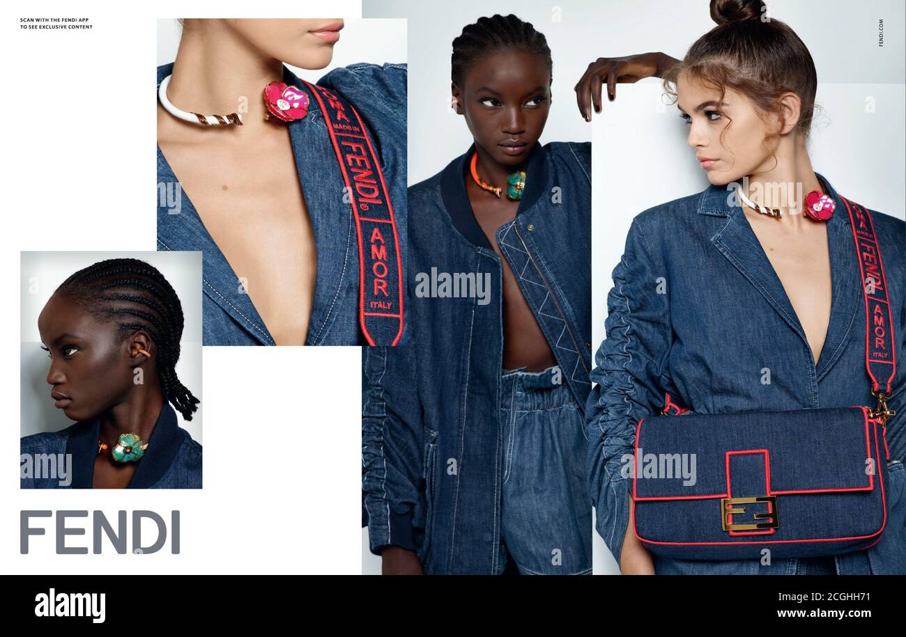 2010s UK Fendi Magazine Advert Stock Photo - Alamy