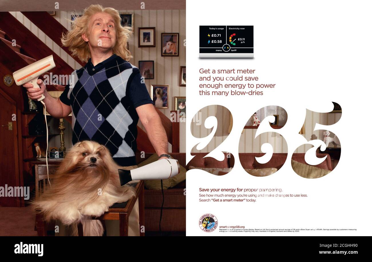 2010s UK Smart meter Magazine Advert Stock Photo - Alamy