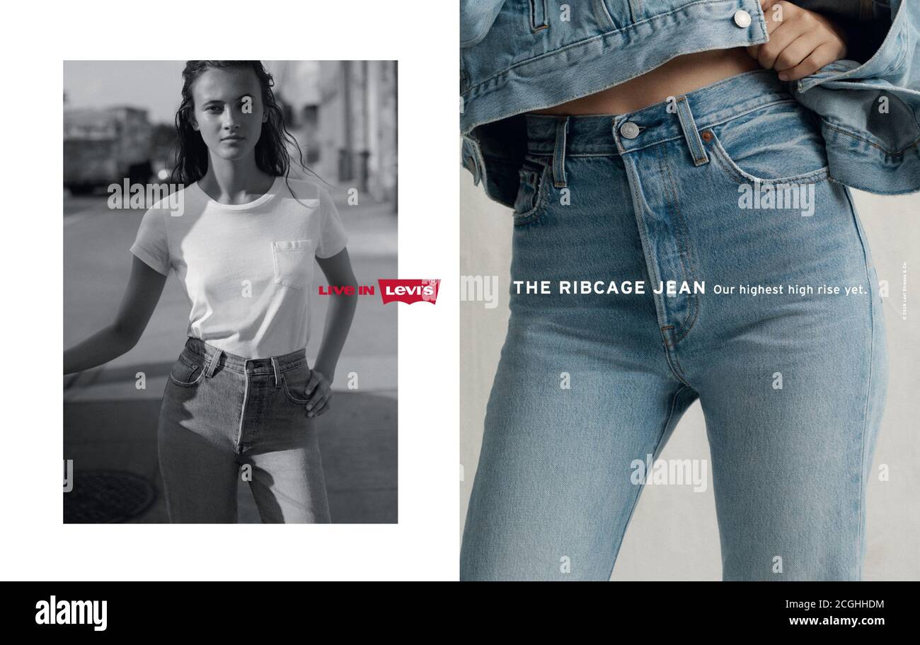 2010s UK Levi's Magazine Advert Stock Photo - Alamy