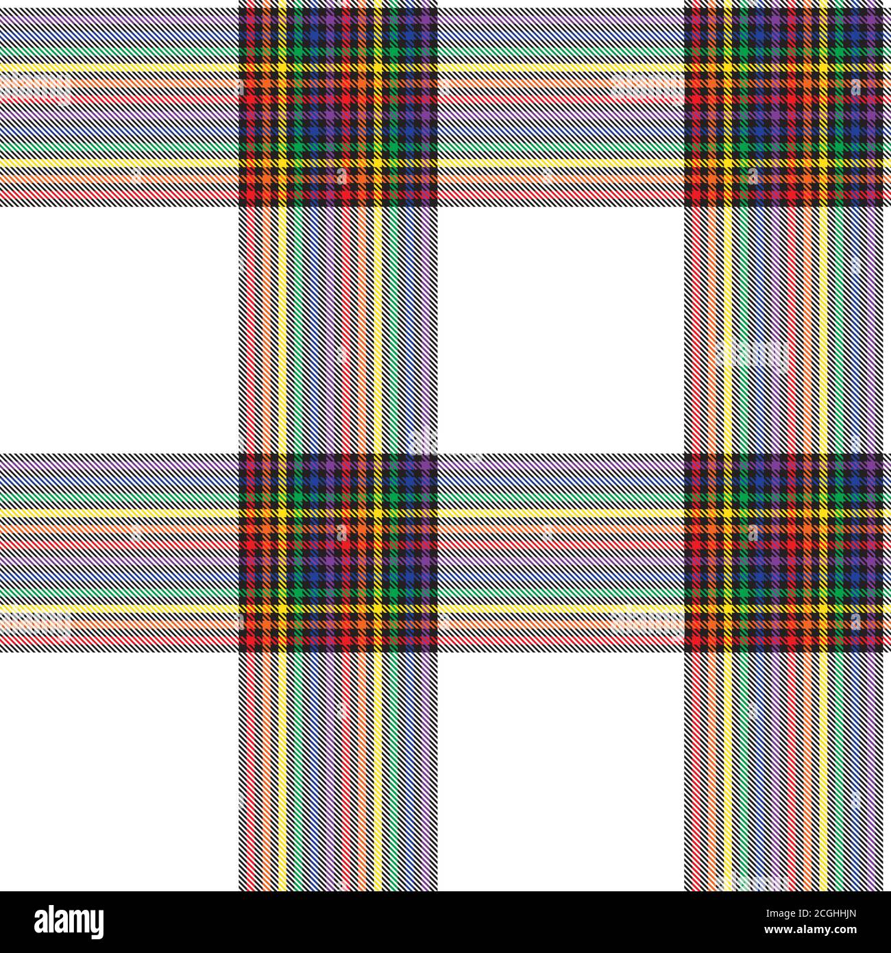 Rainbow Glen Plaid textured seamless pattern suitable for fashion ...
