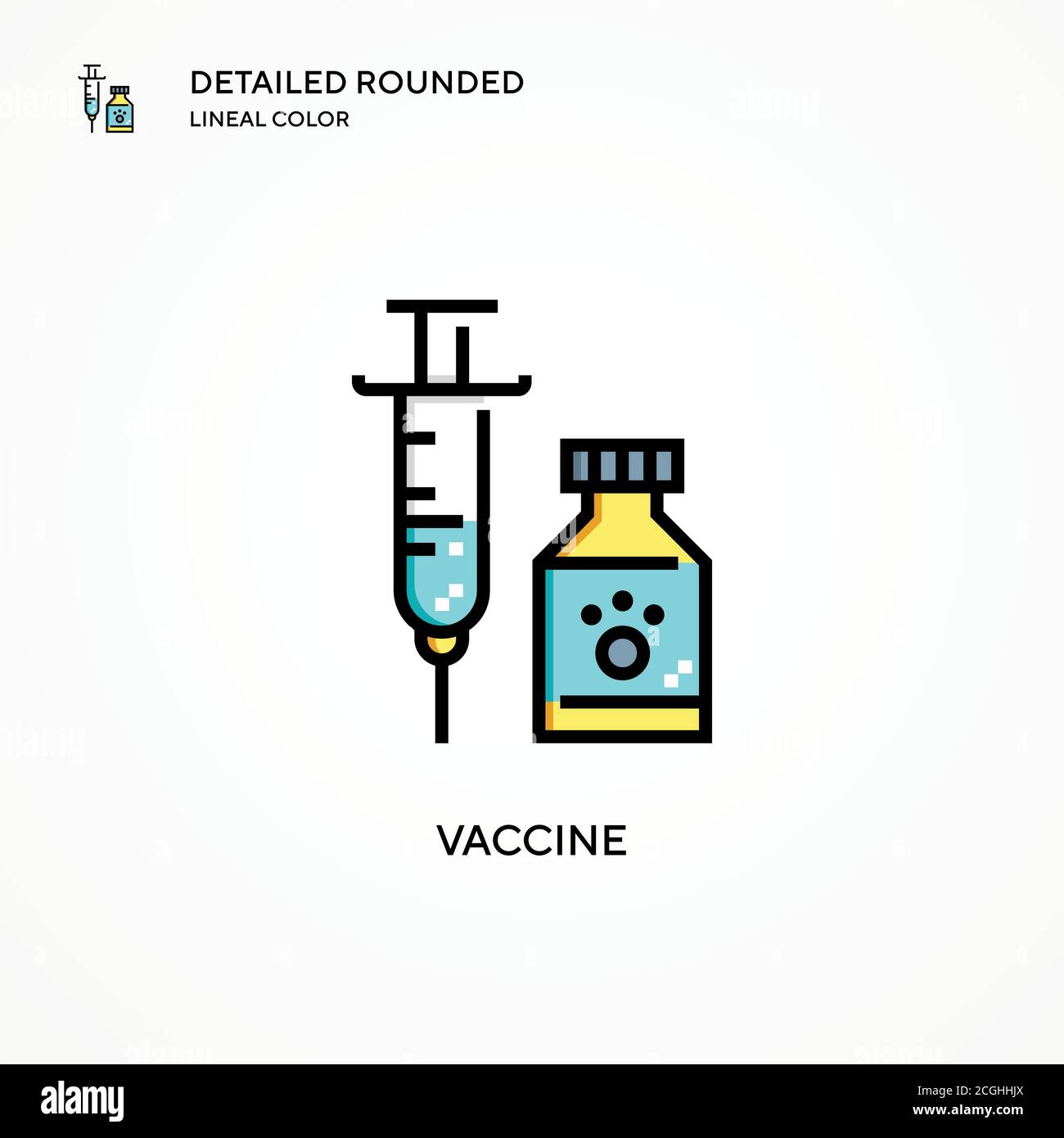 Vaccine vector icon. Modern vector illustration concepts. Easy to edit ...