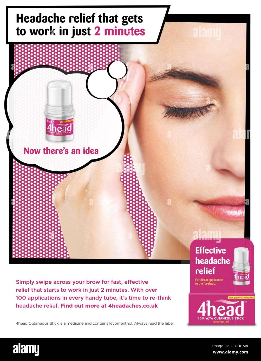 2010s UK 4head Magazine Advert Stock Photo - Alamy