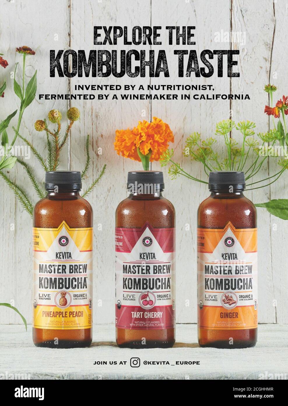 2010s UK Kombucha Magazine Advert Stock Photo - Alamy