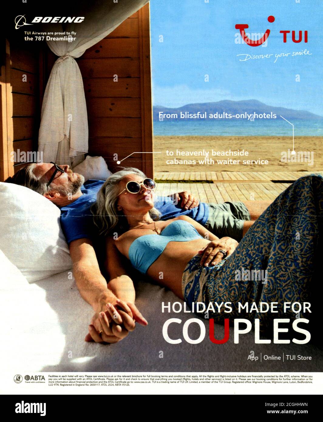 2010s UK TUI Magazine Advert Stock Photo - Alamy