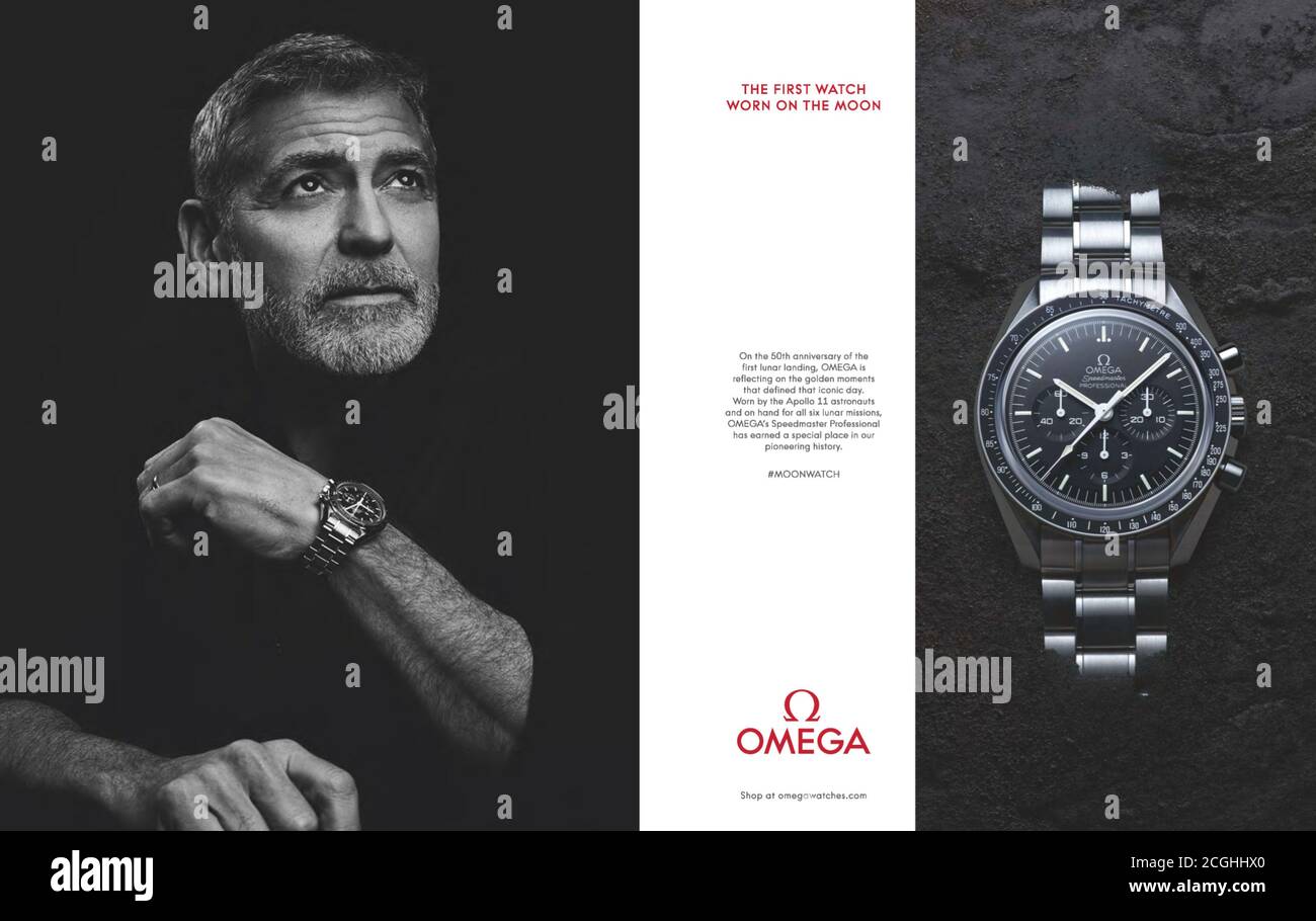 Omega magazine advert hi-res stock photography and images - Alamy
