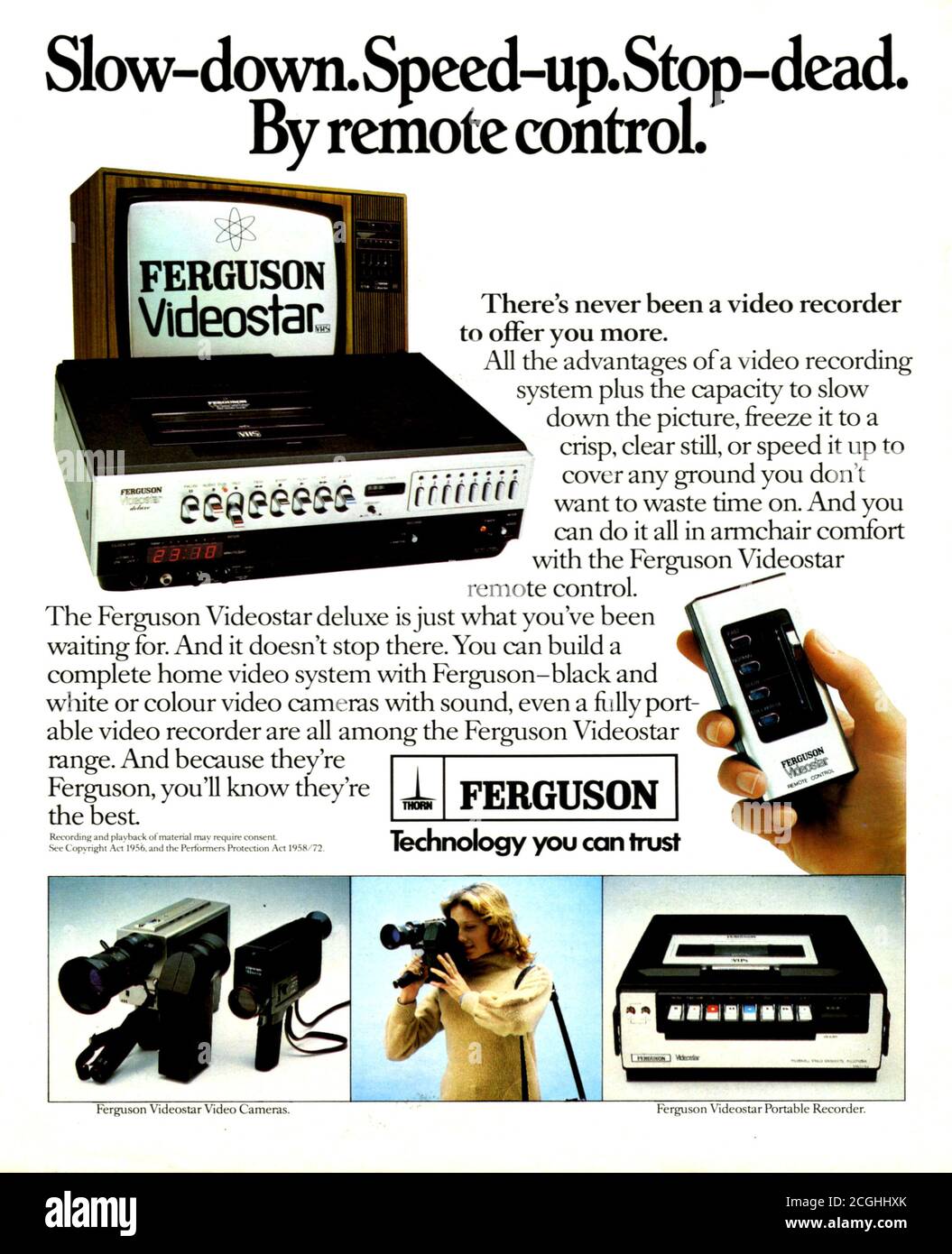 1980s UK Ferguson Magazine Advert Stock Photo - Alamy