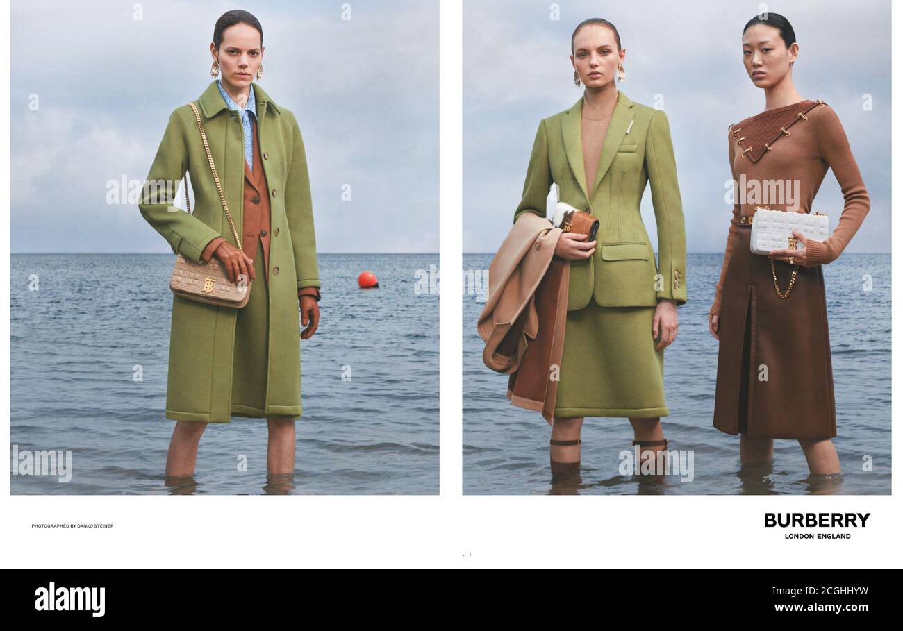 2010s UK Burberry Magazine Advert Stock Photo - Alamy