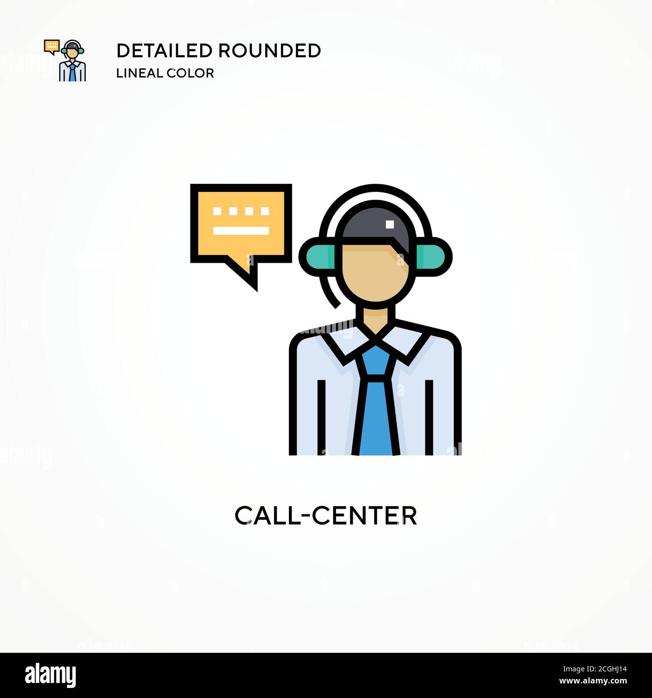 Call-center vector icon. Modern vector illustration concepts. Easy to ...