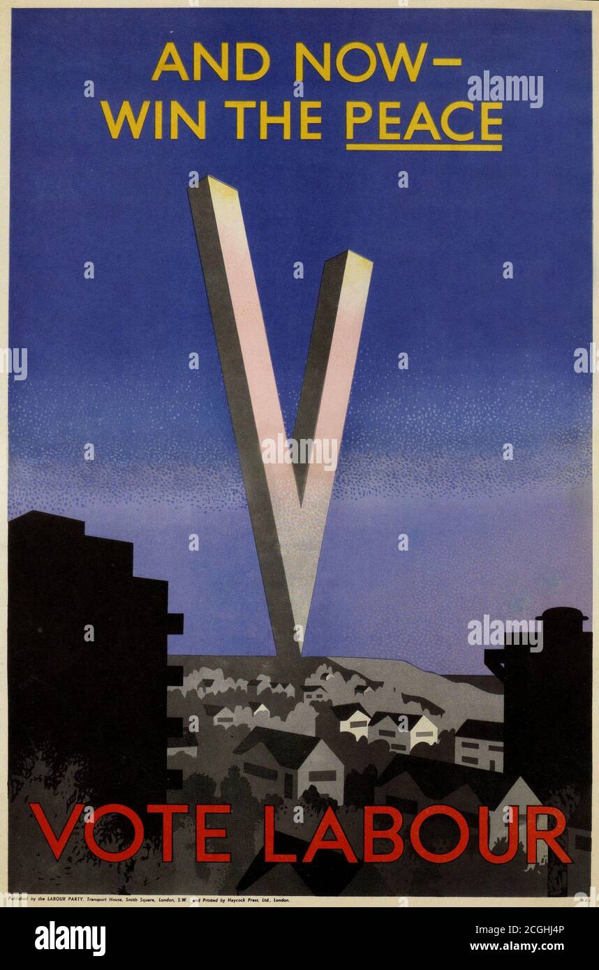 1940s UK The Labour Party Magazine Advert Stock Photo - Alamy