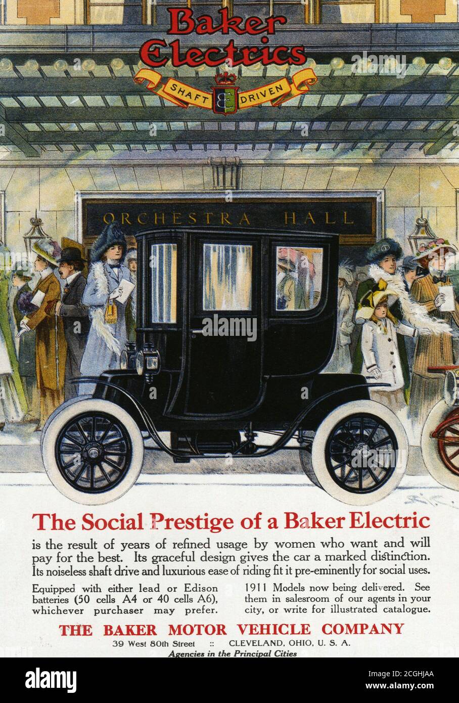 1910s UK Baker Electrics Magazine Advert Stock Photo - Alamy