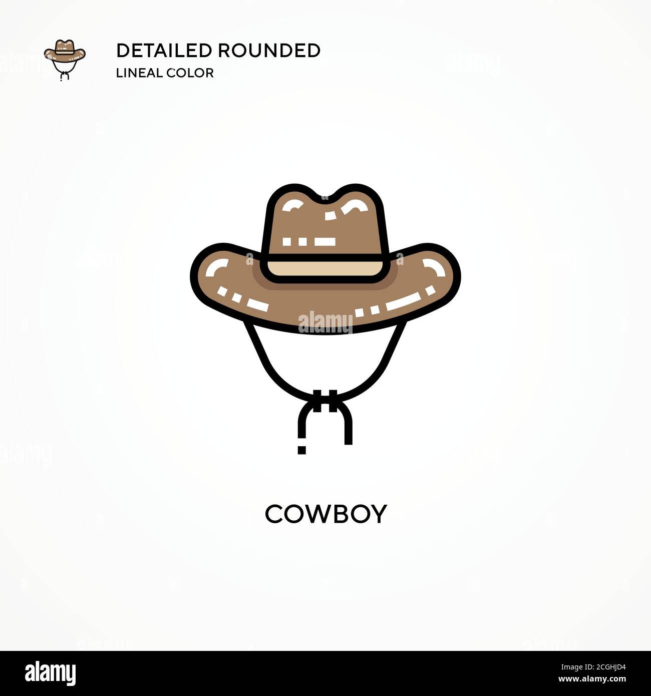 Cowboy vector icon. Modern vector illustration concepts. Easy to edit ... Cowboy vector icon. Modern vector illustration concepts. Easy to edit ...
