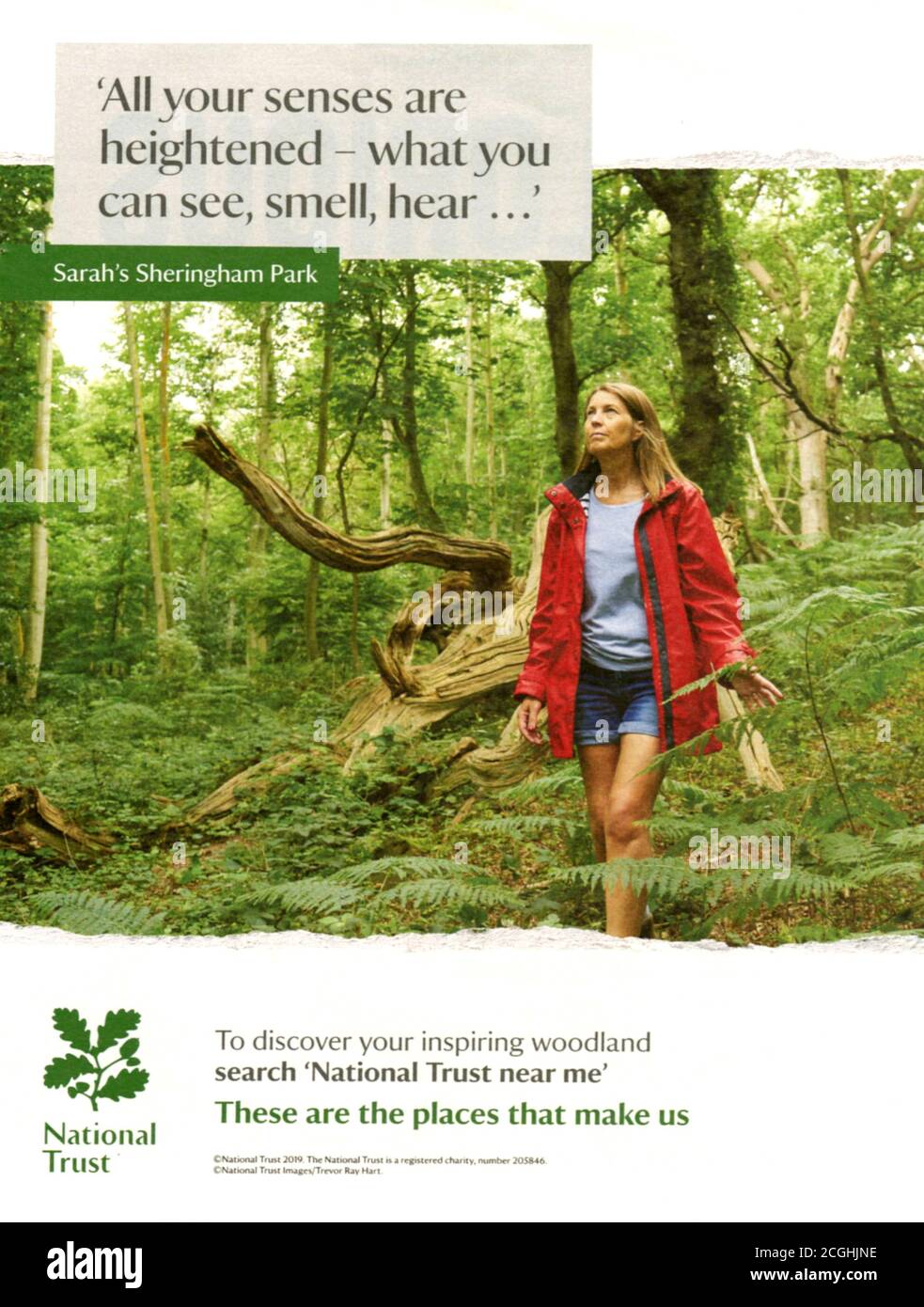 2010s UK The National Trust Magazine Advert Stock Photo - Alamy
