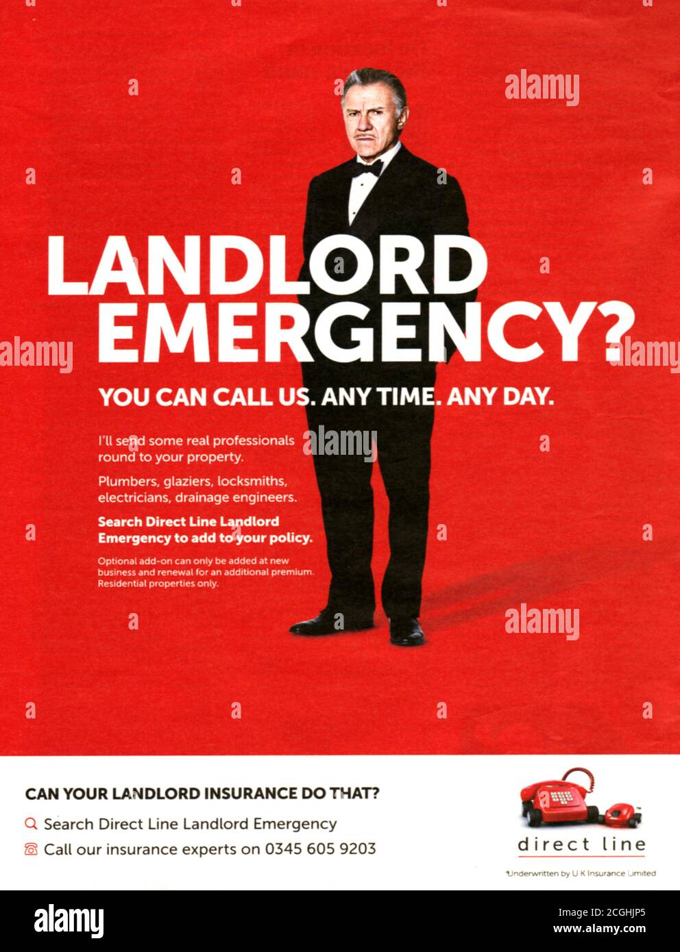 Direct line advert hi-res stock photography and images - Alamy