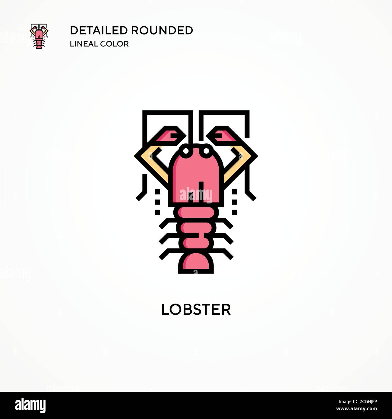 Lobster vector icon. Modern vector illustration concepts. Easy to edit ...