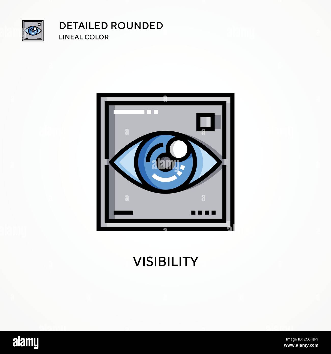 Visibility vector icon. Modern vector illustration concepts. Easy to ...