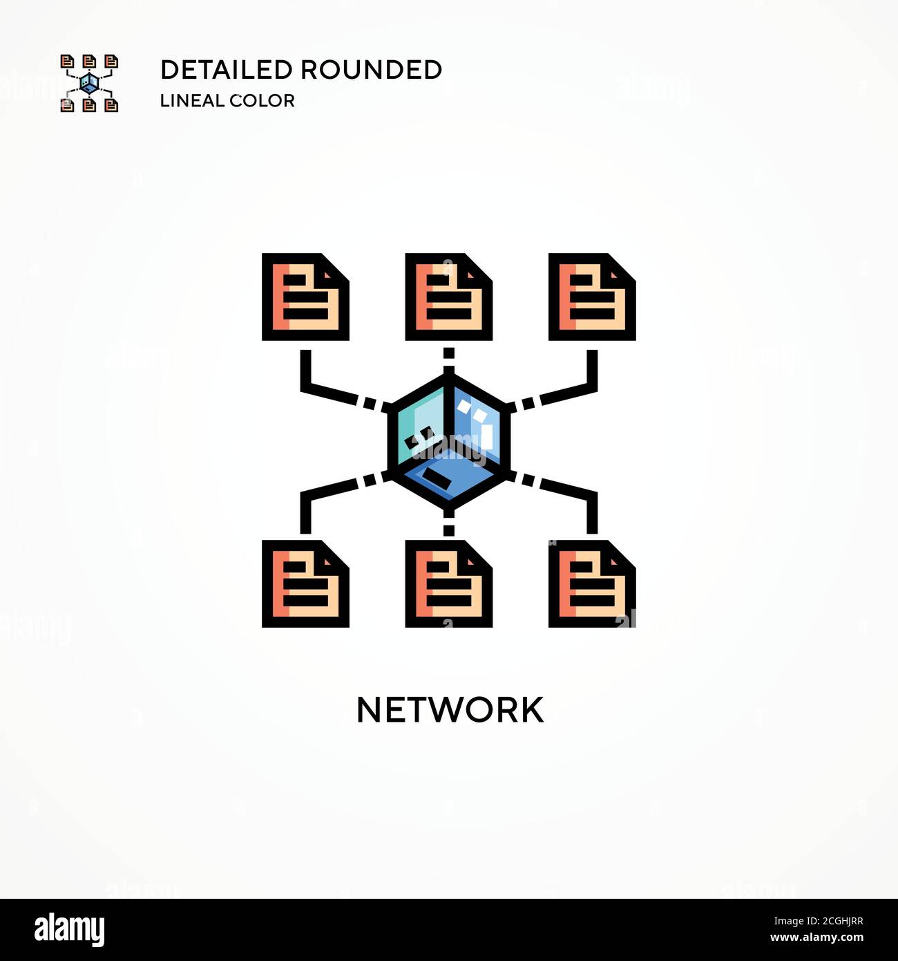 Network vector icon. Modern vector illustration concepts. Easy to edit ...