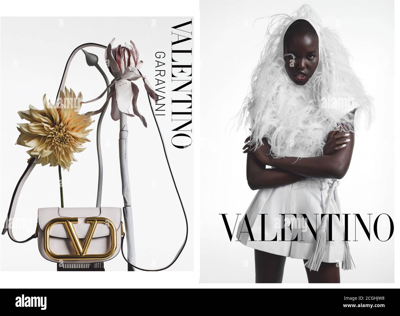 2020s UK Valentino Magazine Advert Stock Photo - Alamy